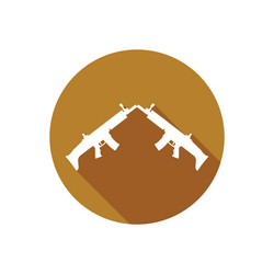 Scar gun icon Royalty Free Vector Image - VectorStock