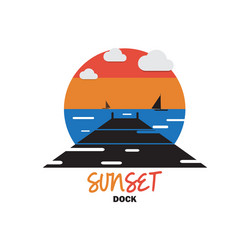 Lake Dock Drawing Vector Images (42)