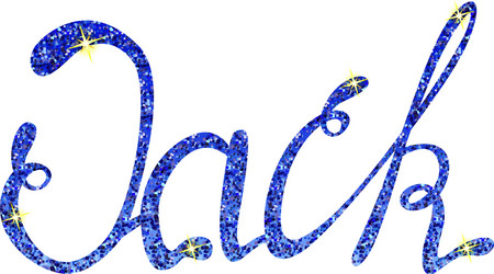 Jack name lettering Royalty Free Vector Image - VectorStock