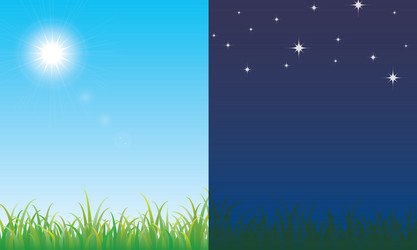 Day and night sky background Royalty Free Vector Image