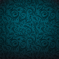 Green floral pattern Royalty Free Vector Image