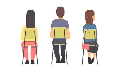 Students Sitting Back View Vector Images (over 290)
