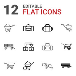 5 carry icons Royalty Free Vector Image - VectorStock