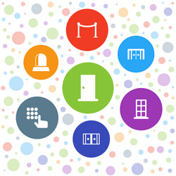 Entry icons Royalty Free Vector Image - VectorStock