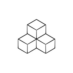 Building block hand drawn outline doodle icon Vector Image