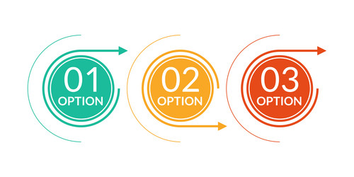 3 steps infographic design template for diagram Vector Image