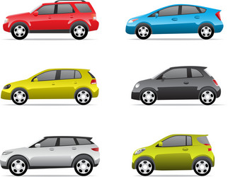Car icon set-3 Royalty Free Vector Image - VectorStock