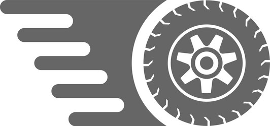 Fast tire logo icon design template Royalty Free Vector