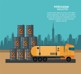 Oil and petroleum industry Royalty Free Vector Image