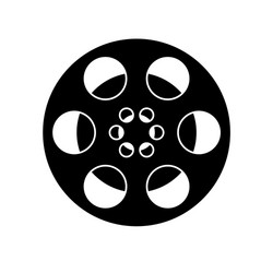 Film frame roll symbol Royalty Free Vector Image
