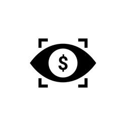 Financial control icon in logotype Royalty Free Vector Image