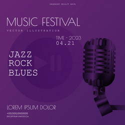 Microphone posters Royalty Free Vector Image - VectorStock