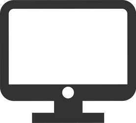 Monitor screen icon Royalty Free Vector Image - VectorStock