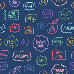 Colorful phrases collection Royalty Free Vector Image