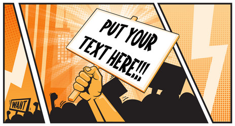 Fight for your consumer rights Royalty Free Vector Image