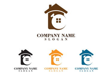 Home logo simple and minimalist template design Vector Image