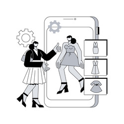 Virtual Fitting Room Abstract Concept Royalty Free Vector