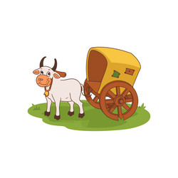 Bullock Cart Vector Images (75)