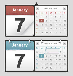Calendar sign white icon Royalty Free Vector Image