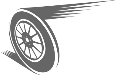 Fast tire logo icon design template Royalty Free Vector