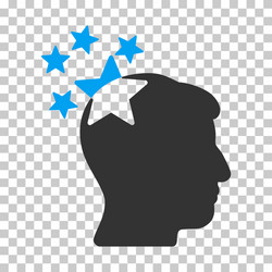Stars hit head icon Royalty Free Vector Image - VectorStock