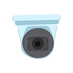 Technology security camera cartoon Royalty Free Vector Image