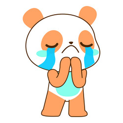 Sad Cute Baby Panda Vector Images (98)