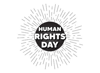 Human rights day message celebrate a civil Vector Image
