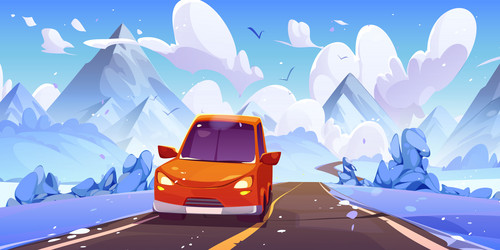 Snowy Road Vector Images (over 1,300)