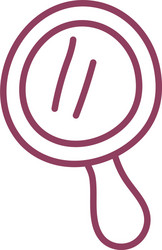 Round mirror icon Royalty Free Vector Image - VectorStock