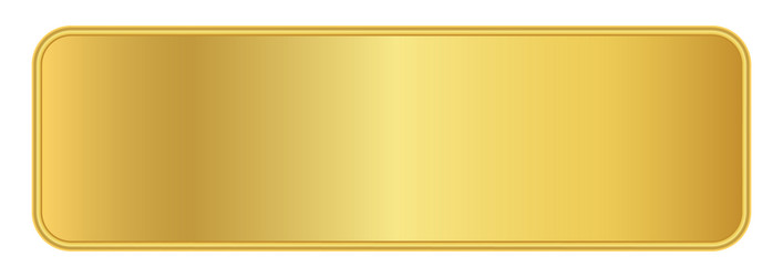 Gold label banner luxury golden frame name Vector Image