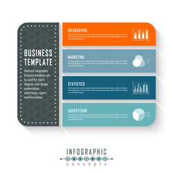 Infographic timeline template for chart diagram Vector Image