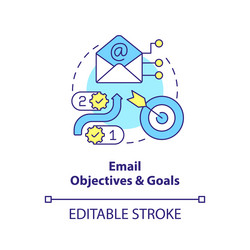 Timeline for emails turquoise concept icon Vector Image