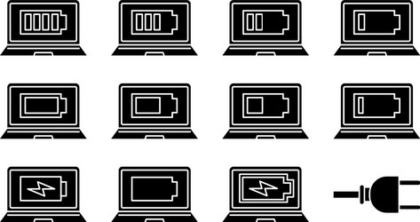 Laptop Charging Vector Images (over 3,400)