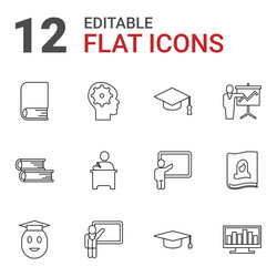 Learning icons Royalty Free Vector Image - VectorStock