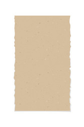 Square vintage brown torn paper recycled memo Vector Image