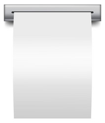 Retail check mockup paper bill payment document Vector Image