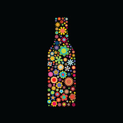 Beer bottle design background Royalty Free Vector Image