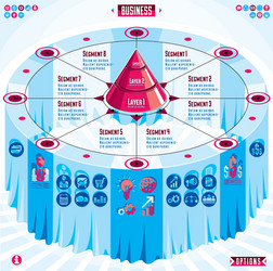 Creative infographics elements concept 3d table Vector Image
