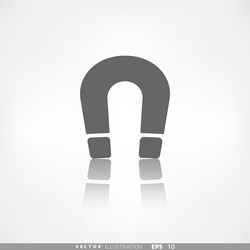 Magnet symbol electromagnetism Royalty Free Vector Image