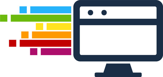 Pixel computer logo icon design Royalty Free Vector Image Pixel computer logo icon design Royalty Free Vector Image