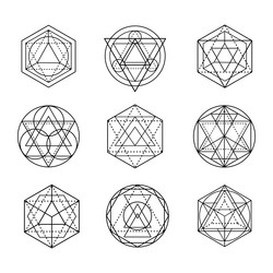 Hexagon Sacred Geometry Vector Images (over 2,000)