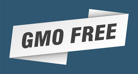 Gmo free sticker gmo free label Royalty Free Vector Image
