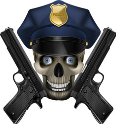 Police Skull Cap Vector Images (96)