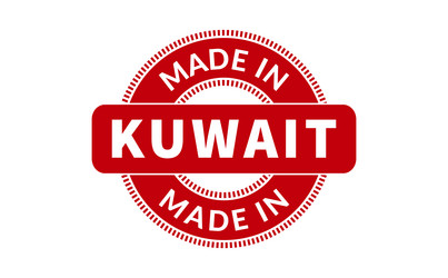 Made in kuwait rubber stamp Royalty Free Vector Image
