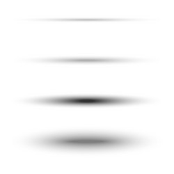 Oval shadow realistic black object Royalty Free Vector Image