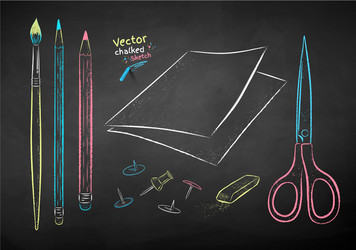 Hand drawn doodle of pin board needles and empty Vector Image