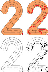 Number 2 Worksheet Vector Images (over 640)