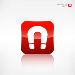 Magnet symbol electromagnetism Royalty Free Vector Image