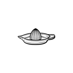 Lemon squeezer hand drawn sketch icon Royalty Free Vector